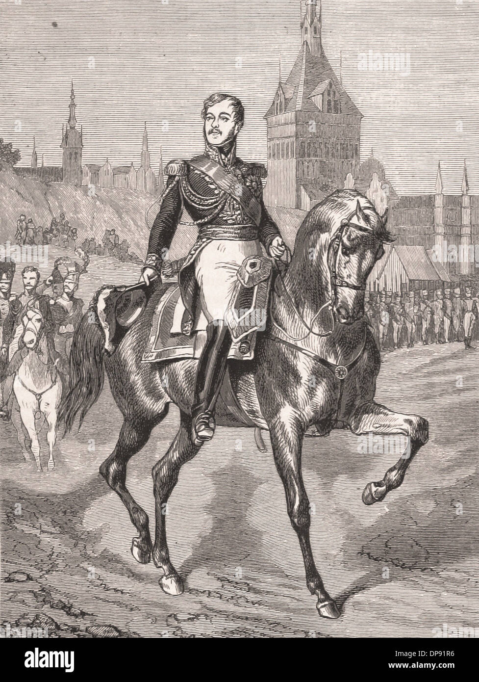 Le General RAPP - French Engraving XIX th Century Stock Photo - Alamy