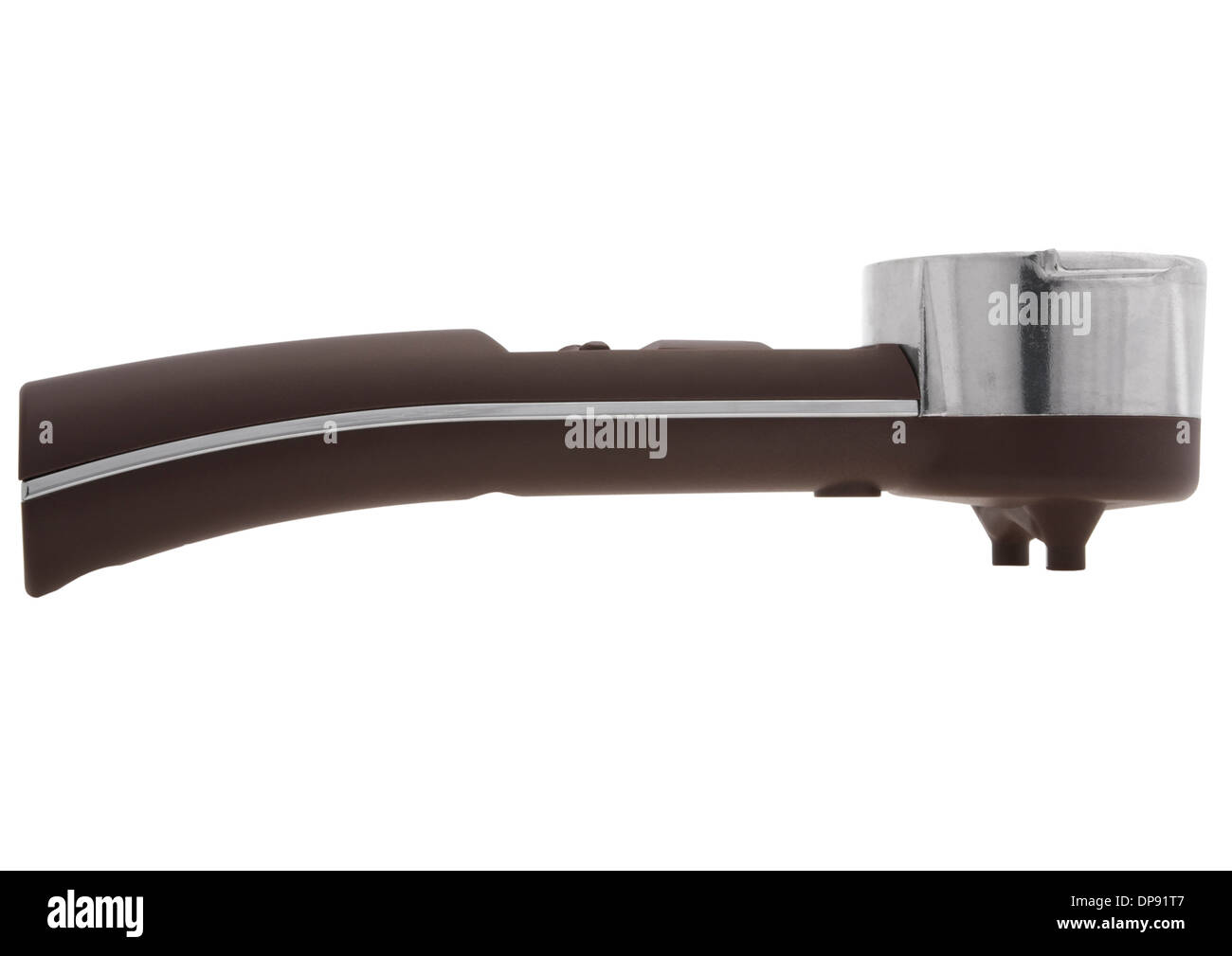 Espresso coffee machine crema filter on white background Stock Photo ...