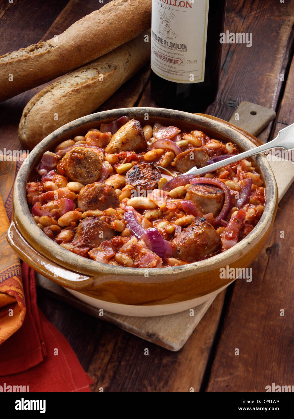Cassoulet dinner rustic hi-res stock photography and images - Alamy