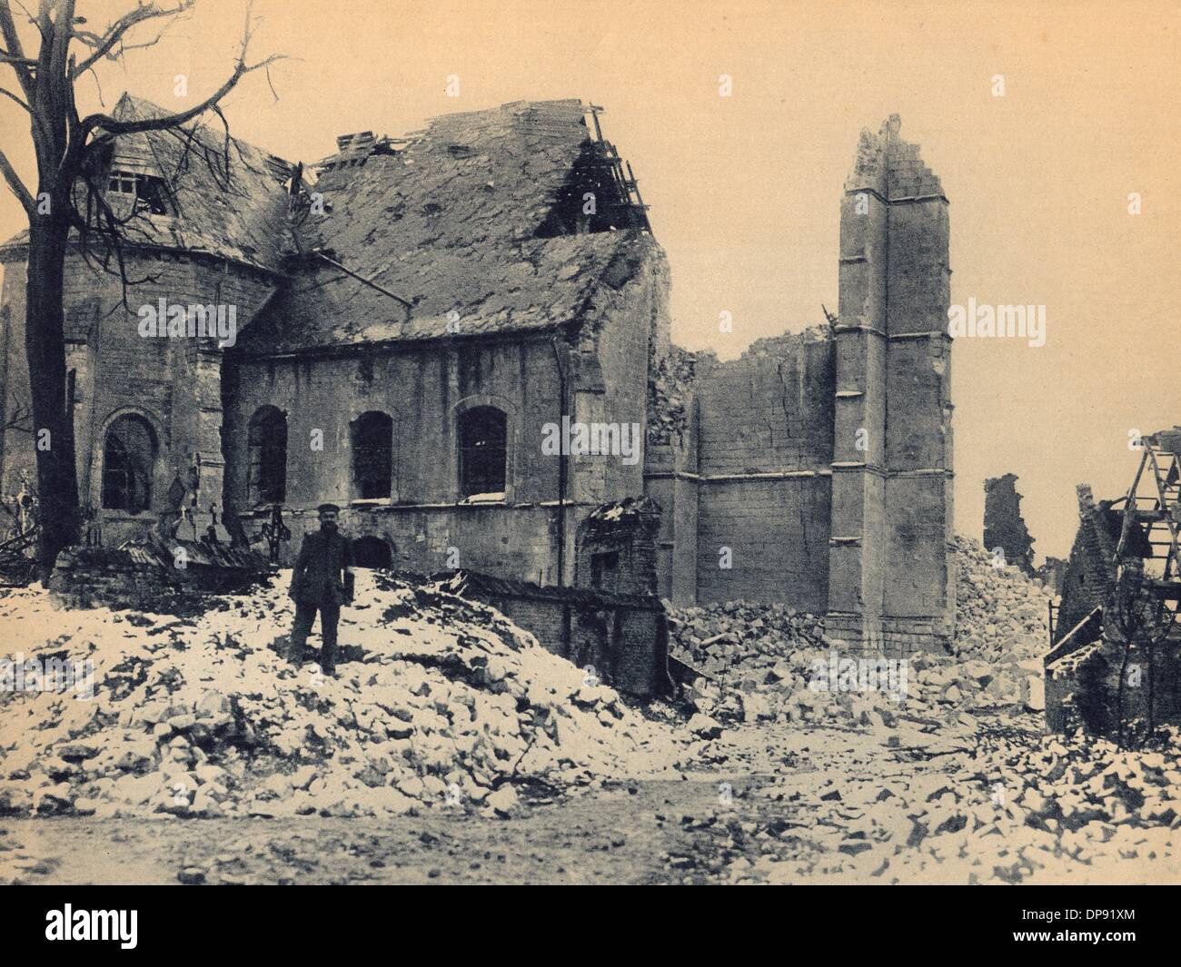 Destroyed churches in france hi-res stock photography and images - Alamy