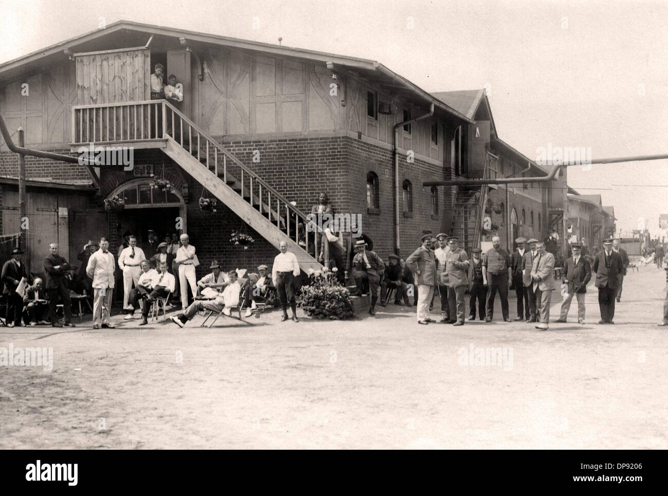 British war prisoners in the prisoners-of-war camp for English war ...