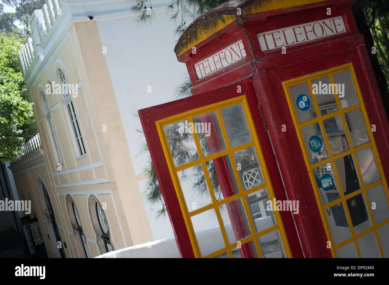 Portuguese Phone Booth Stock Photo - Alamy