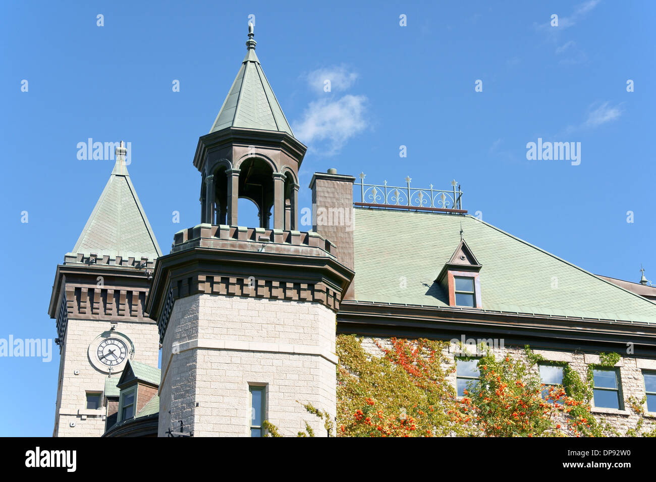 Side view of the City Hall (Hotel de Ville) in the old quarter of ...