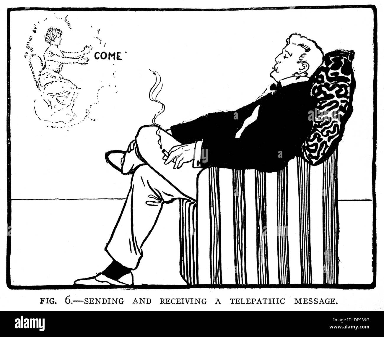 Esp telepathy Black and White Stock Photos & Images - Alamy