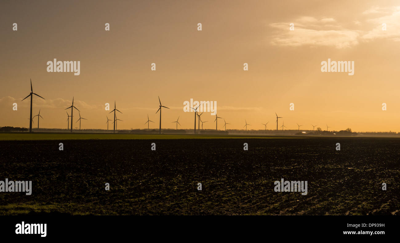 Wind tower at sunrise hi-res stock photography and images - Alamy
