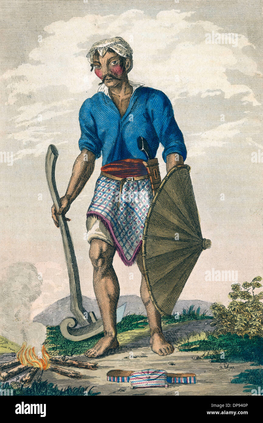 Native Indonesian farmer from Java Stock Photo - Alamy