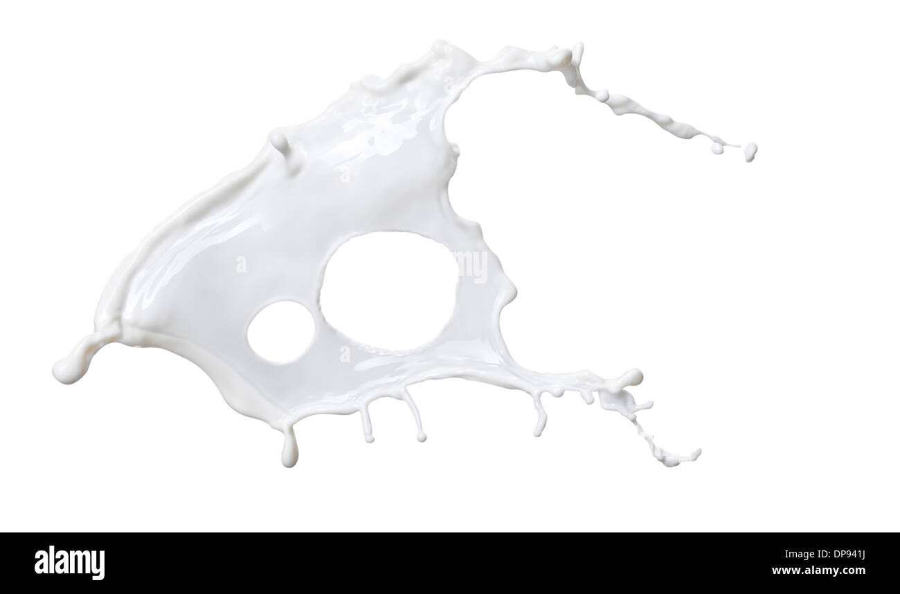 White milk isolated on white background Stock Photo - Alamy