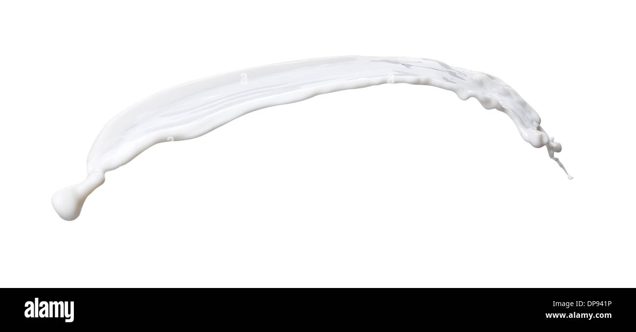 White milk isolated on white background Stock Photo - Alamy