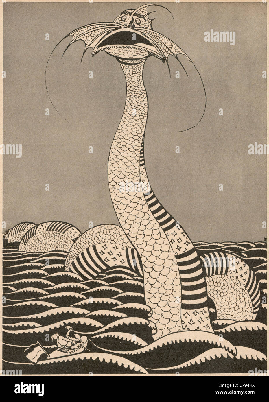 Sea serpent monster hi-res stock photography and images - Alamy