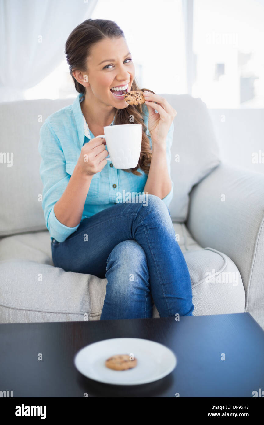 Woman cookie looking at camera hi-res stock photography and images - Alamy