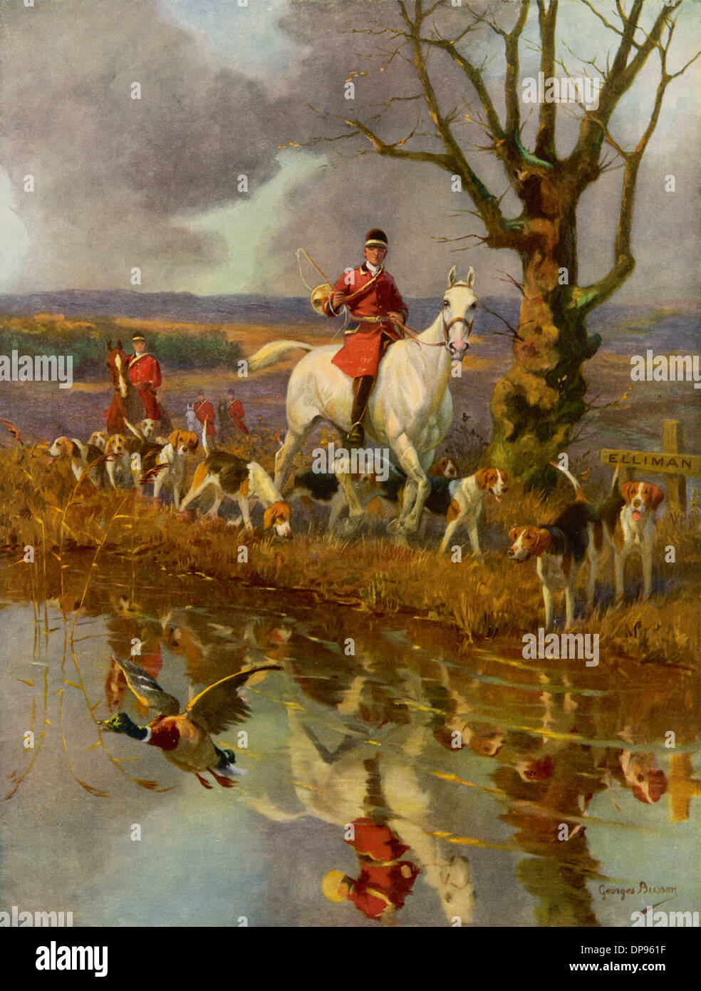 HUNTSMAN AND HOUNDS Stock Photo - Alamy