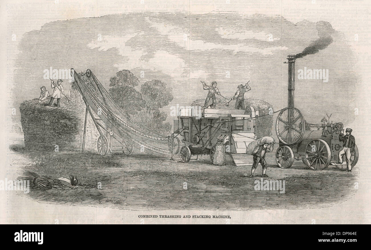 Threshing machine historical hi-res stock photography and images - Alamy