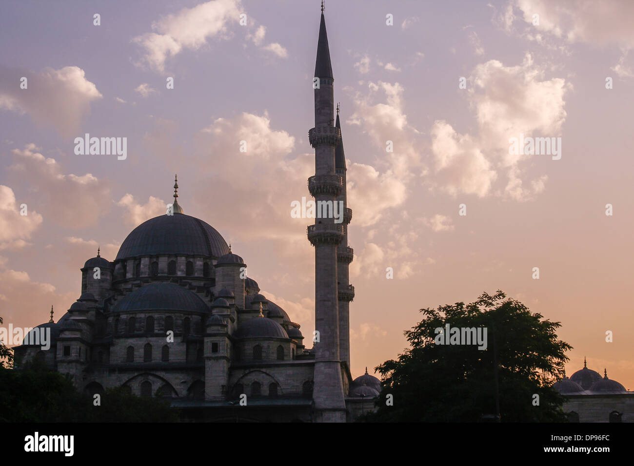 The Blue Mosque, (Sultanahmet Camii) in Istanbul, Turkey at dawn Stock ...