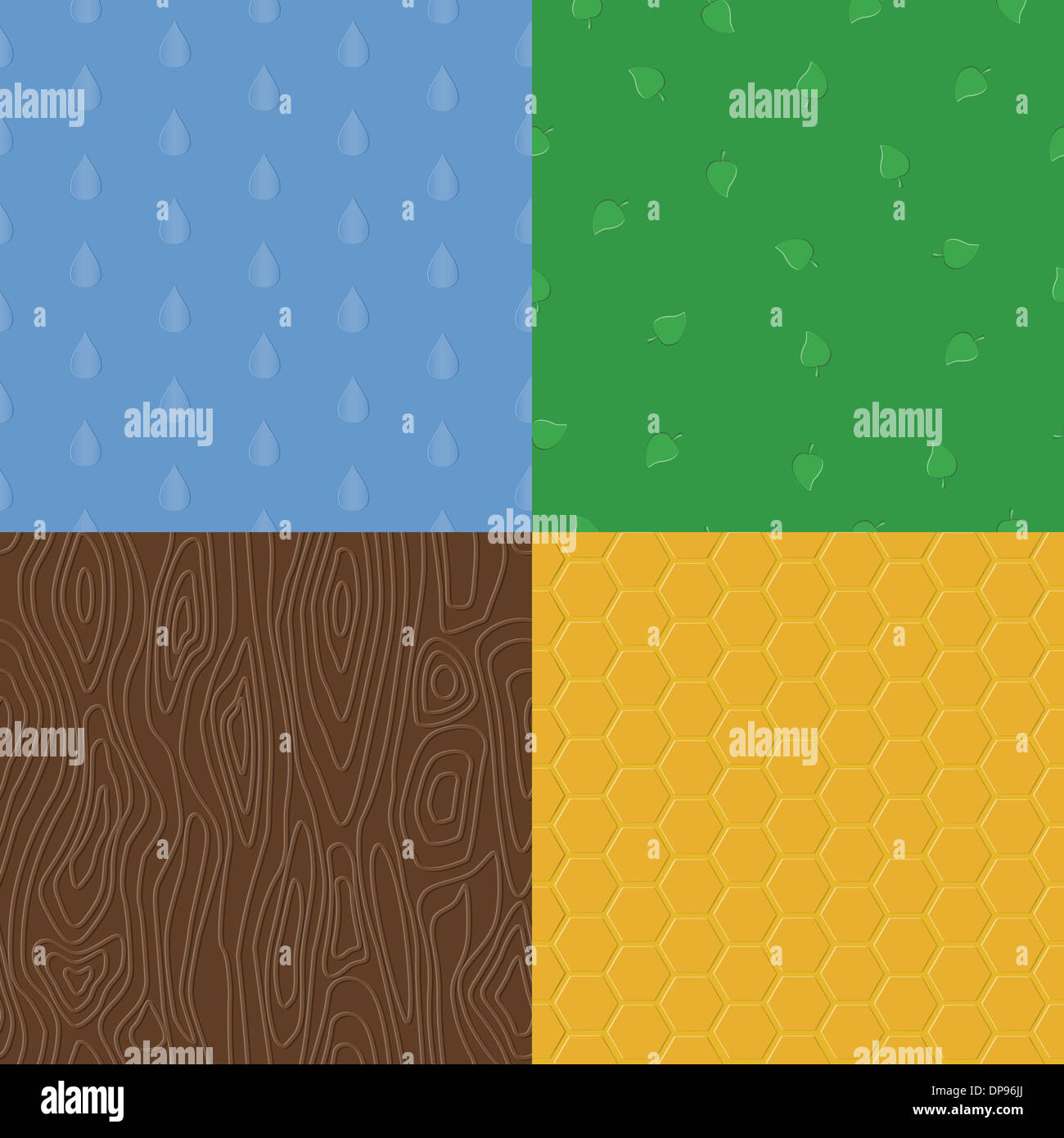 Organic embossed seamless patterns with natural elements - tree bark ...