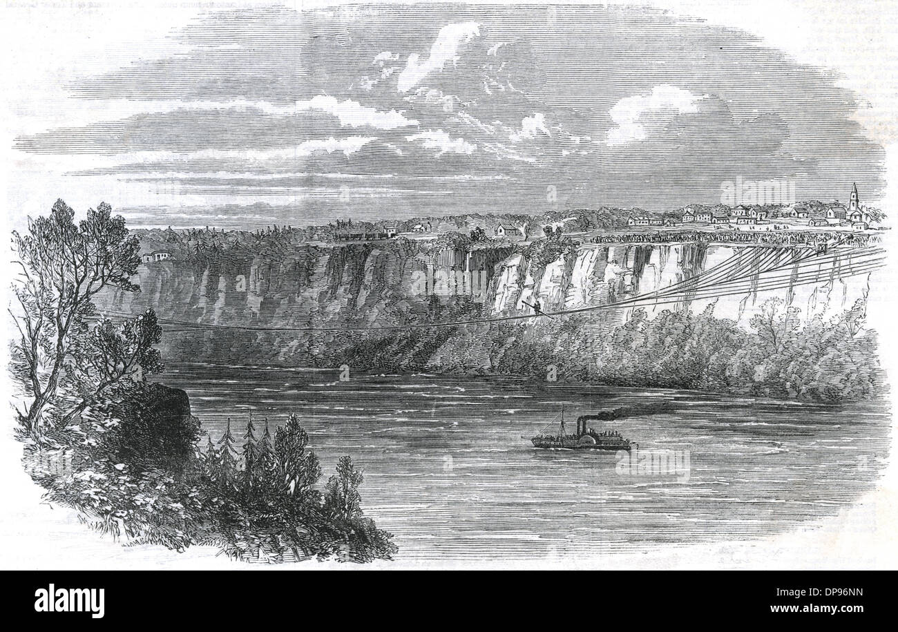 Tightrope niagara falls hi-res stock photography and images - Alamy