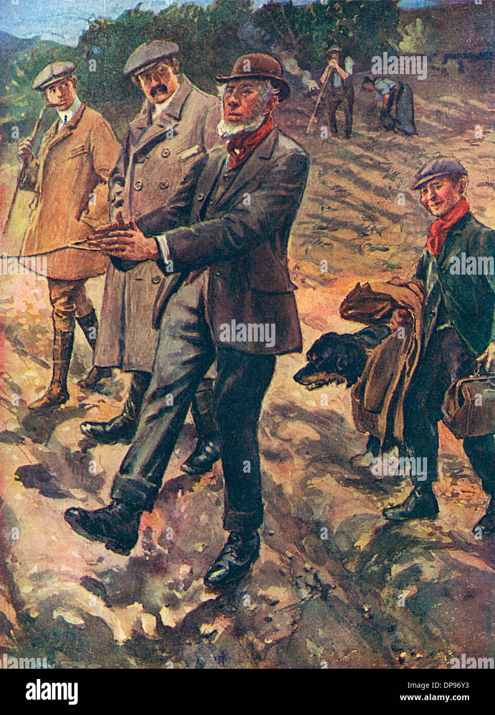 English dowser dowsing Stock Photo - Alamy