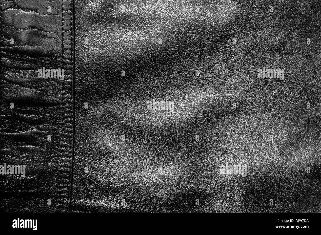 Black leather texture abstract background Stock Photo - Alamy