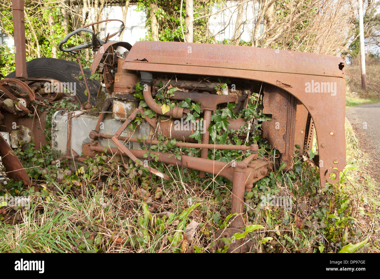 Overgrown old farm equipment hi-res stock photography and images - Alamy