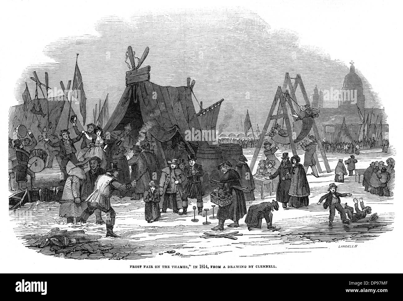 Frost fair thames hi-res stock photography and images - Alamy