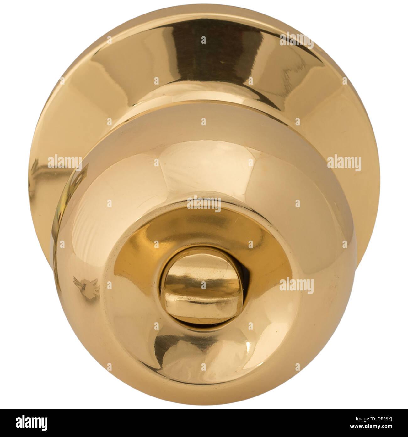 Door knob macro shot isolated on white background Stock Photo - Alamy