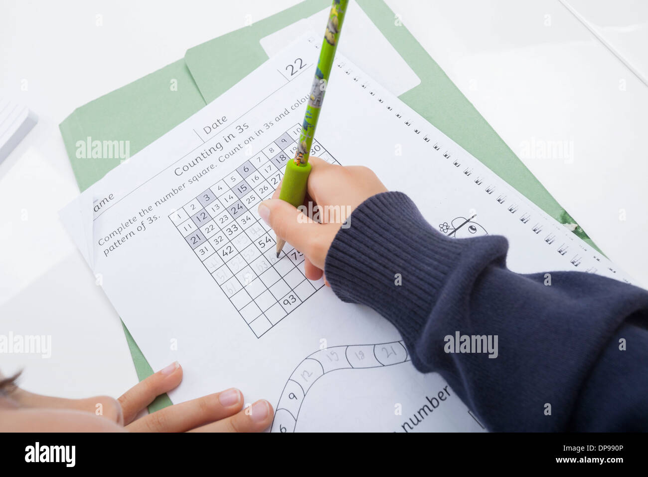 Number Hand Writing Numbers On High Resolution Stock Photography and ...
