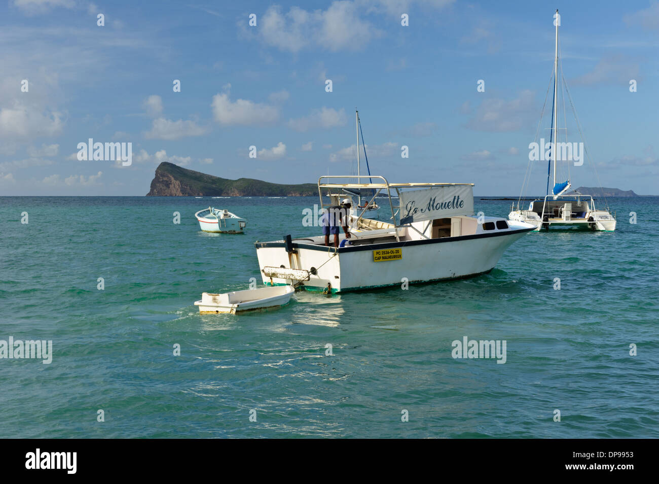 Coin De Mire Island seen at Cap Malheureux, Mauritius Stock Photo - Alamy