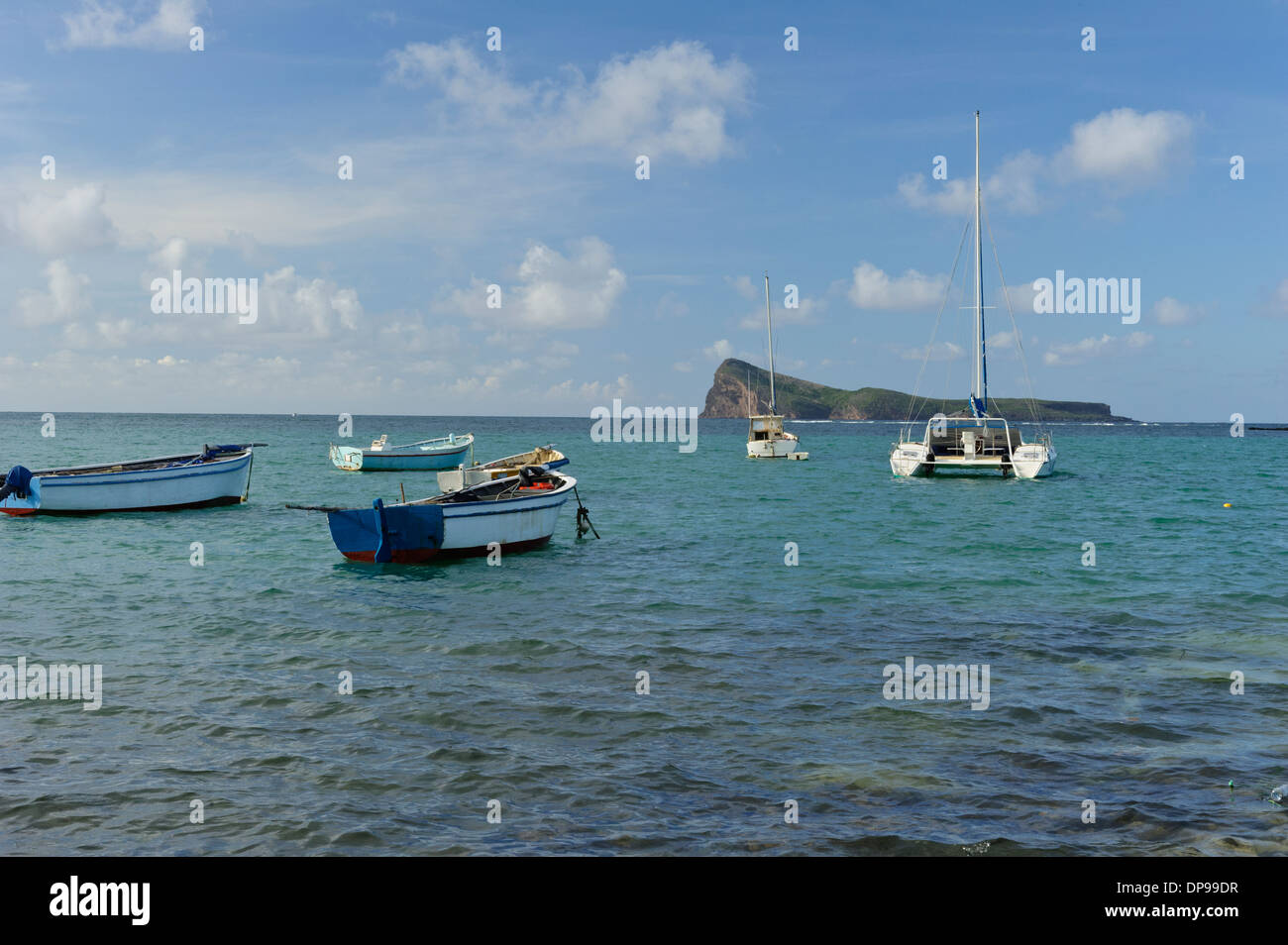 Coin De Mire Island seen at Cap Malheureux, Mauritius Stock Photo - Alamy