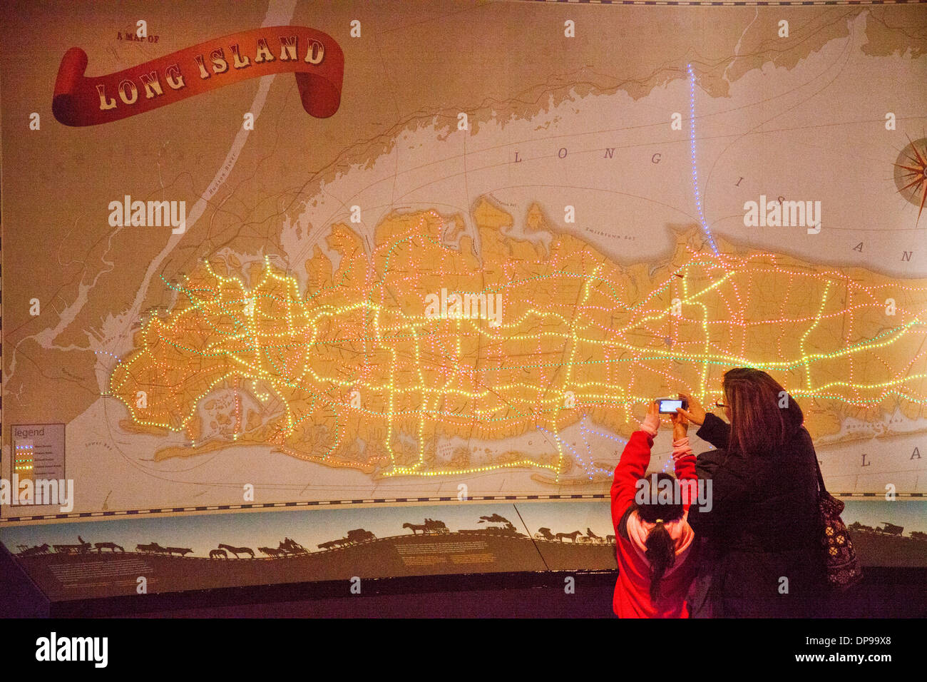 Map showing ny hi-res stock photography and images - Alamy