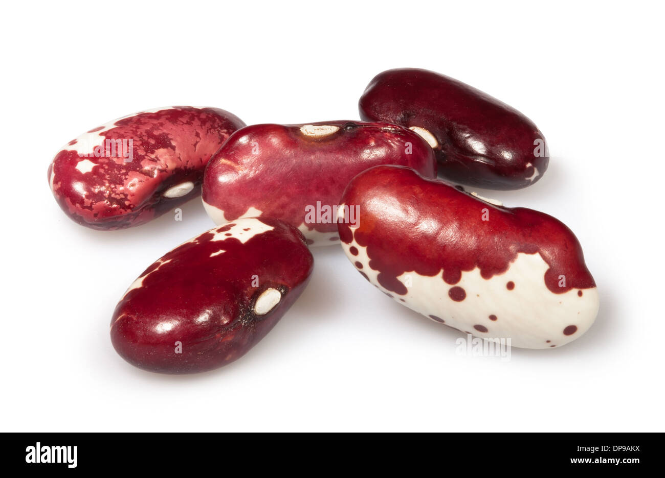 beans red legume group isolated on white Stock Photo - Alamy