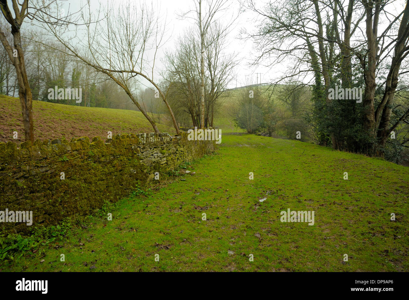 Hay Tramway, Path of Track Stock Photo - Alamy