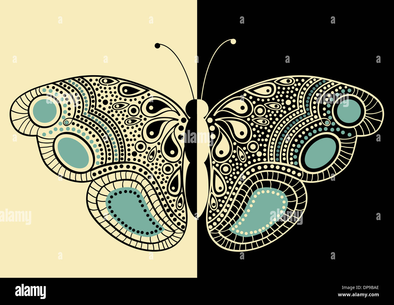 Stylized butterfly hi-res stock photography and images - Alamy