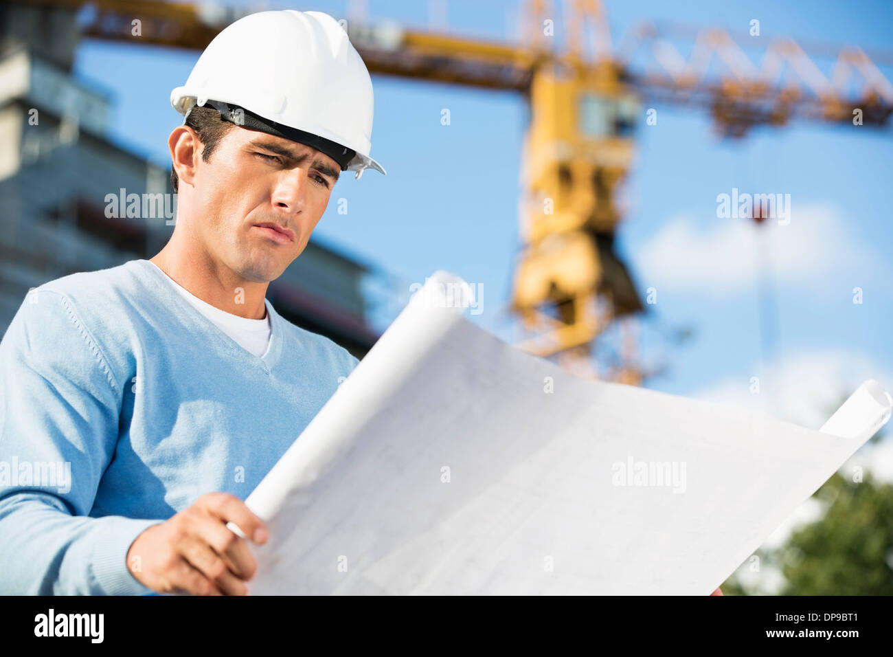 Construction site blueprint architect hi-res stock photography and ...