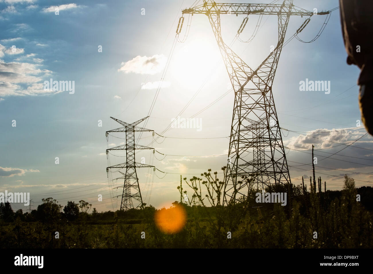 Electric power lines hi-res stock photography and images - Alamy