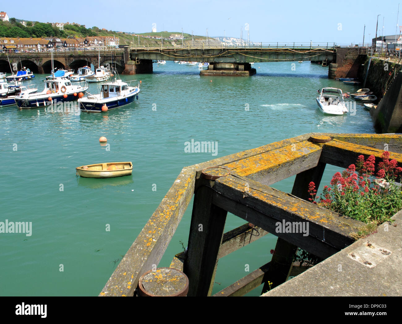 An image showing the harbour at Folkestone Stock Photo - Alamy