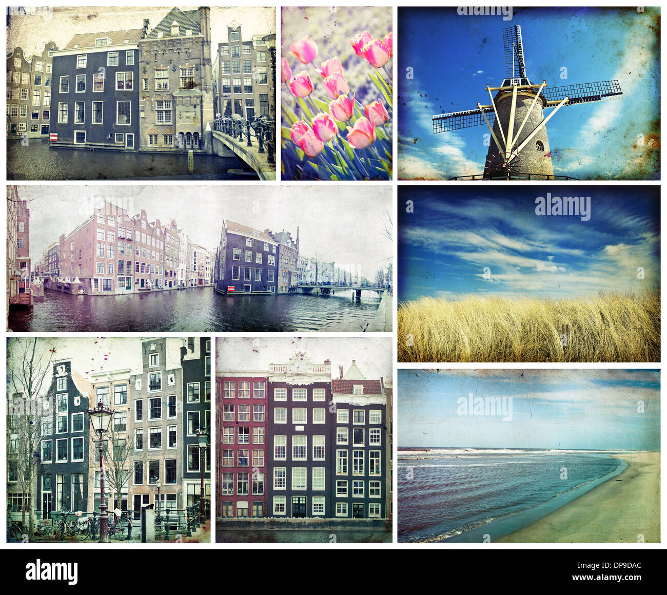 Amsterdam collage hi-res stock photography and images - Alamy