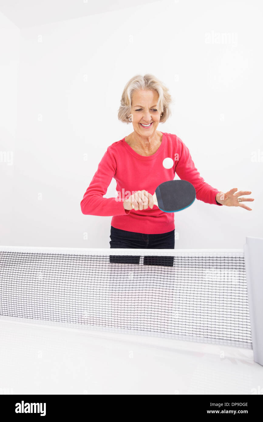 Happy table tennis hi-res stock photography and images - Alamy