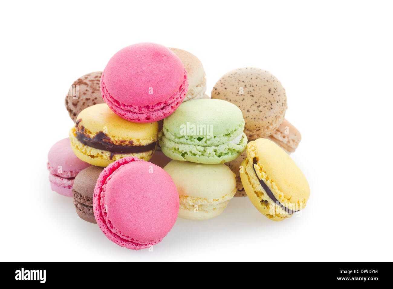 Variety fresh macaroons in hi-res stock photography and images - Alamy