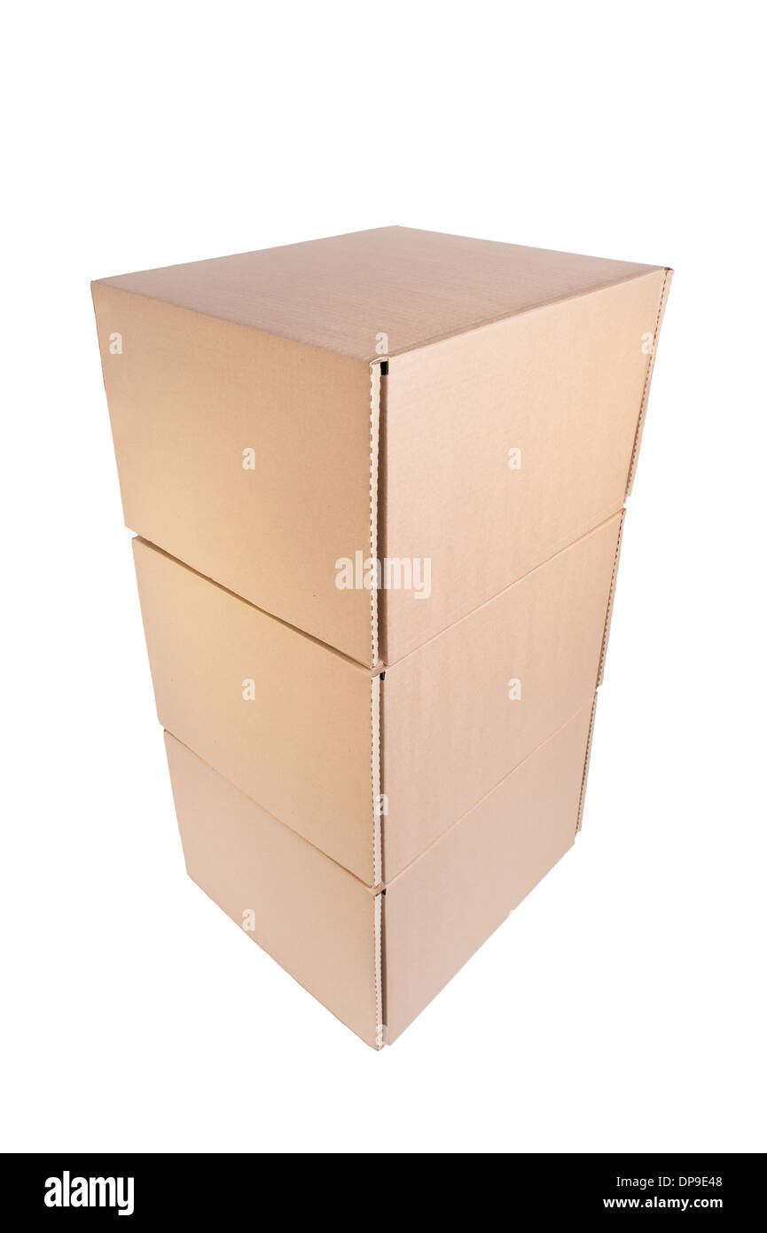 Stack of cardboard boxes Stock Photo - Alamy