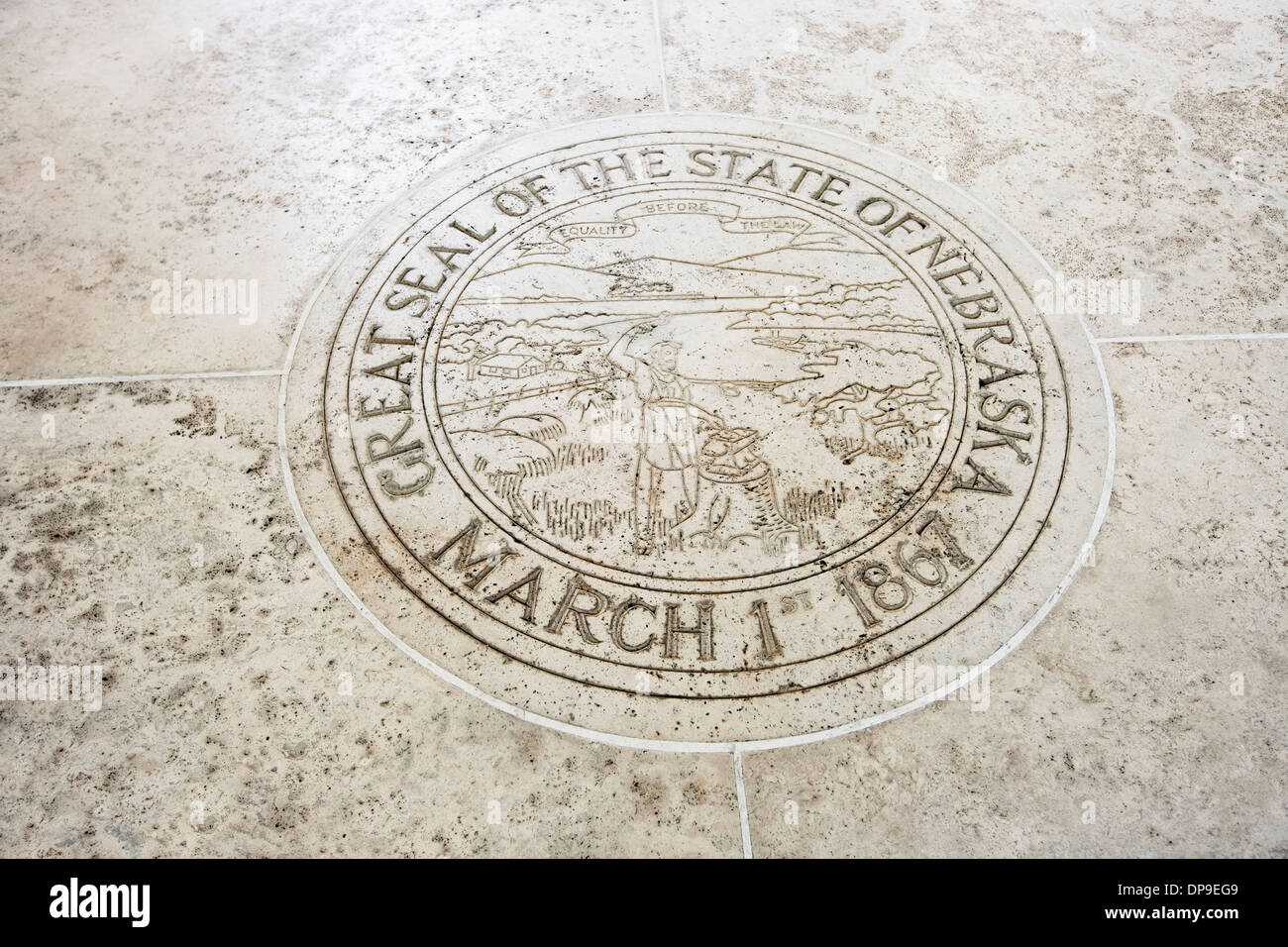 Seal of Nebraska in Fort Bonifacio Manila Philippines Stock Photo - Alamy