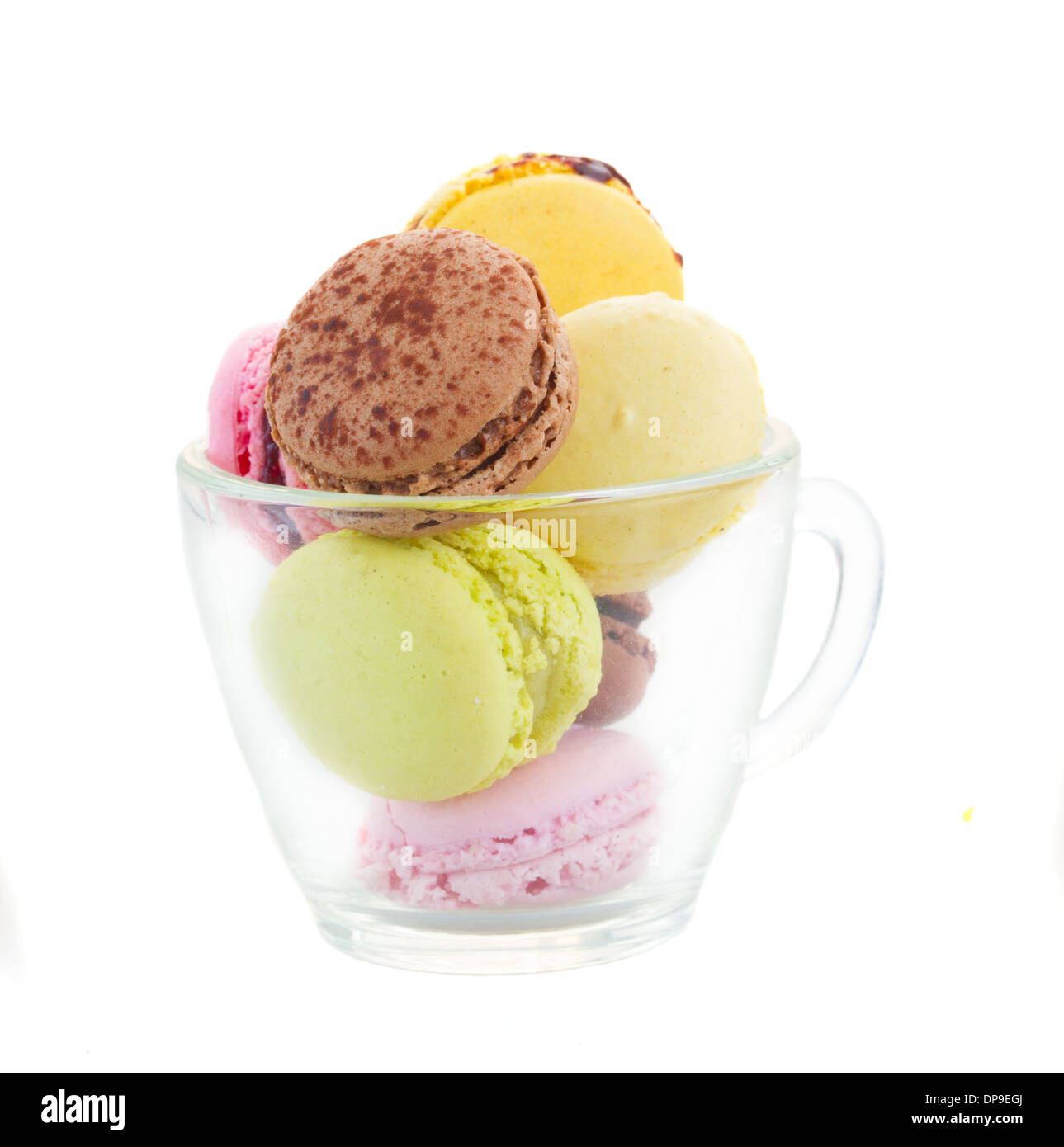 cup of fresh macaroons Stock Photo - Alamy