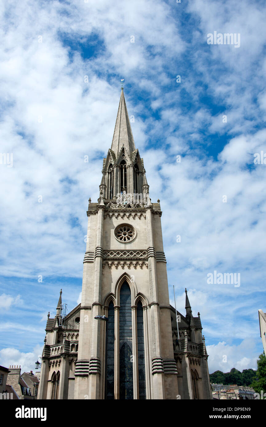 St Michael's Church Spire Bath Somerset UK Stock Photo - Alamy