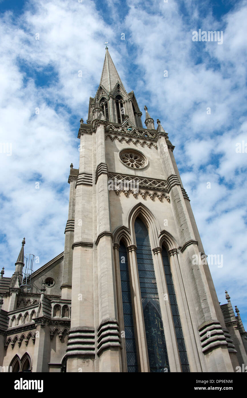 St Michael's Church Spire Bath Somerset Michaels Stock Photo - Alamy