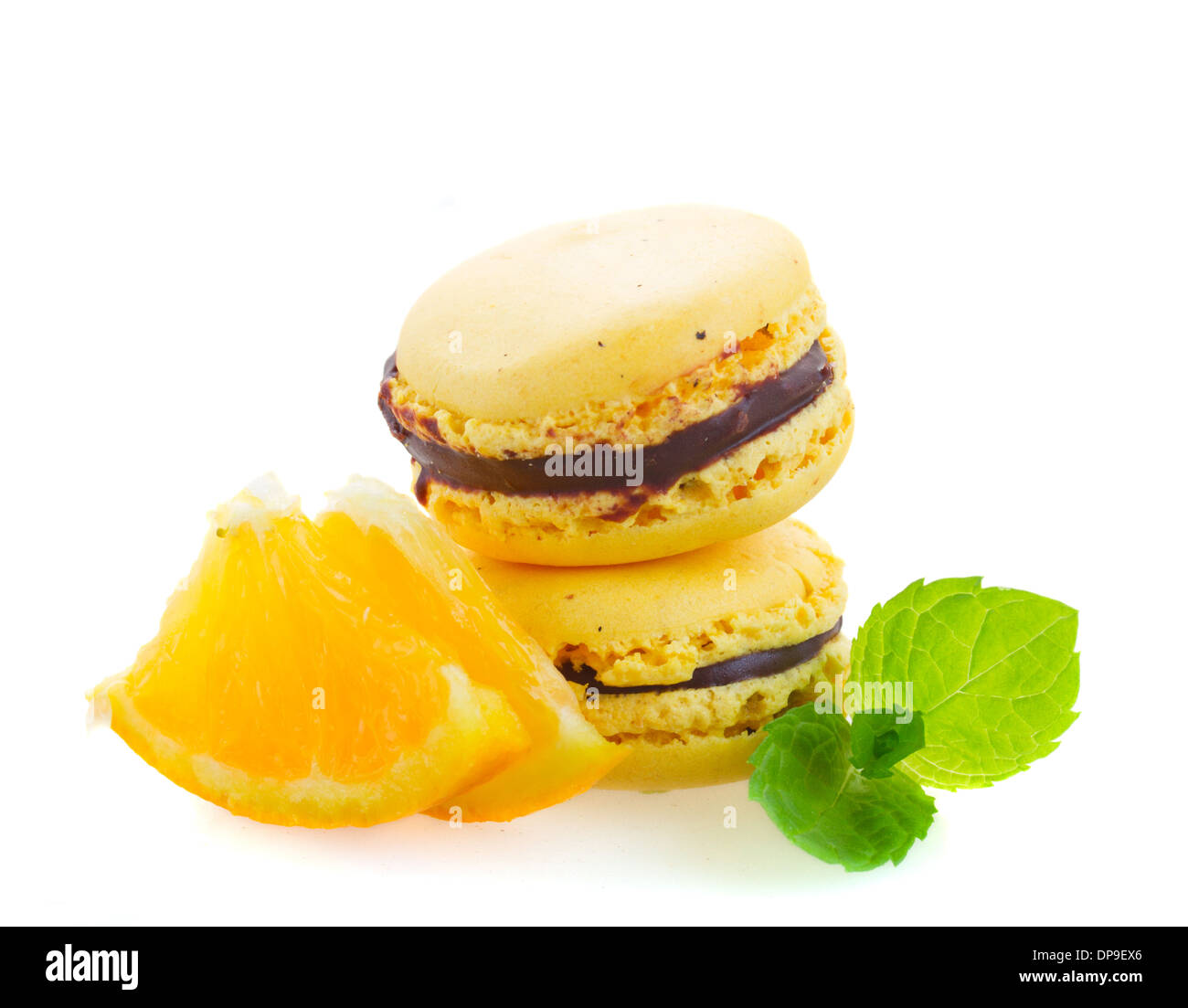 Macaroons and fruit Cut Out Stock Images & Pictures - Alamy