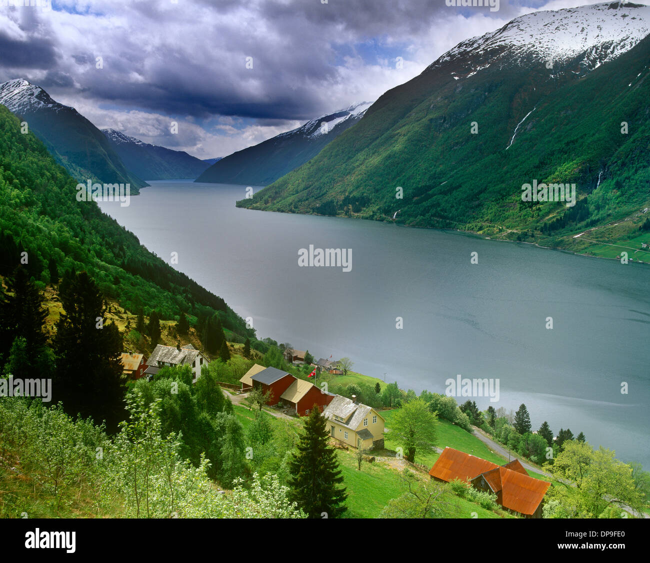 Fjaerlandsfjord, Sogn og Fjordane, Norway Stock Photo - Alamy