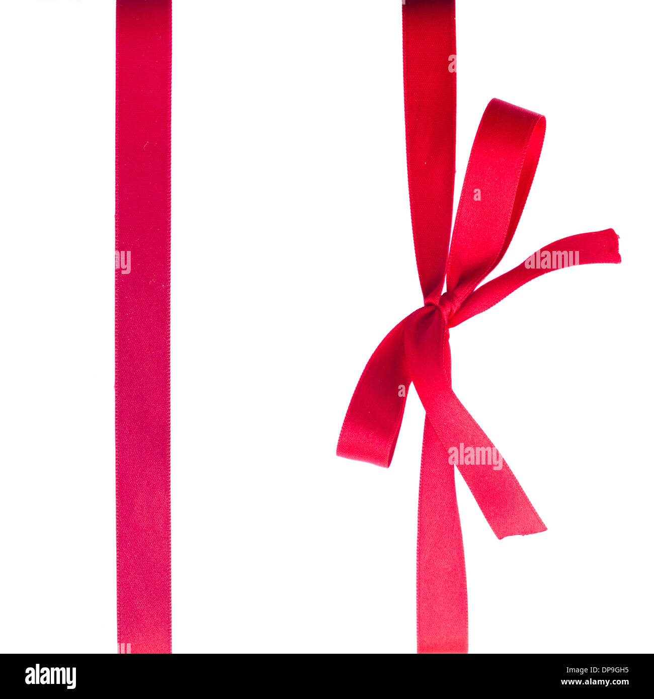 creimson red ribbon with bow Stock Photo - Alamy