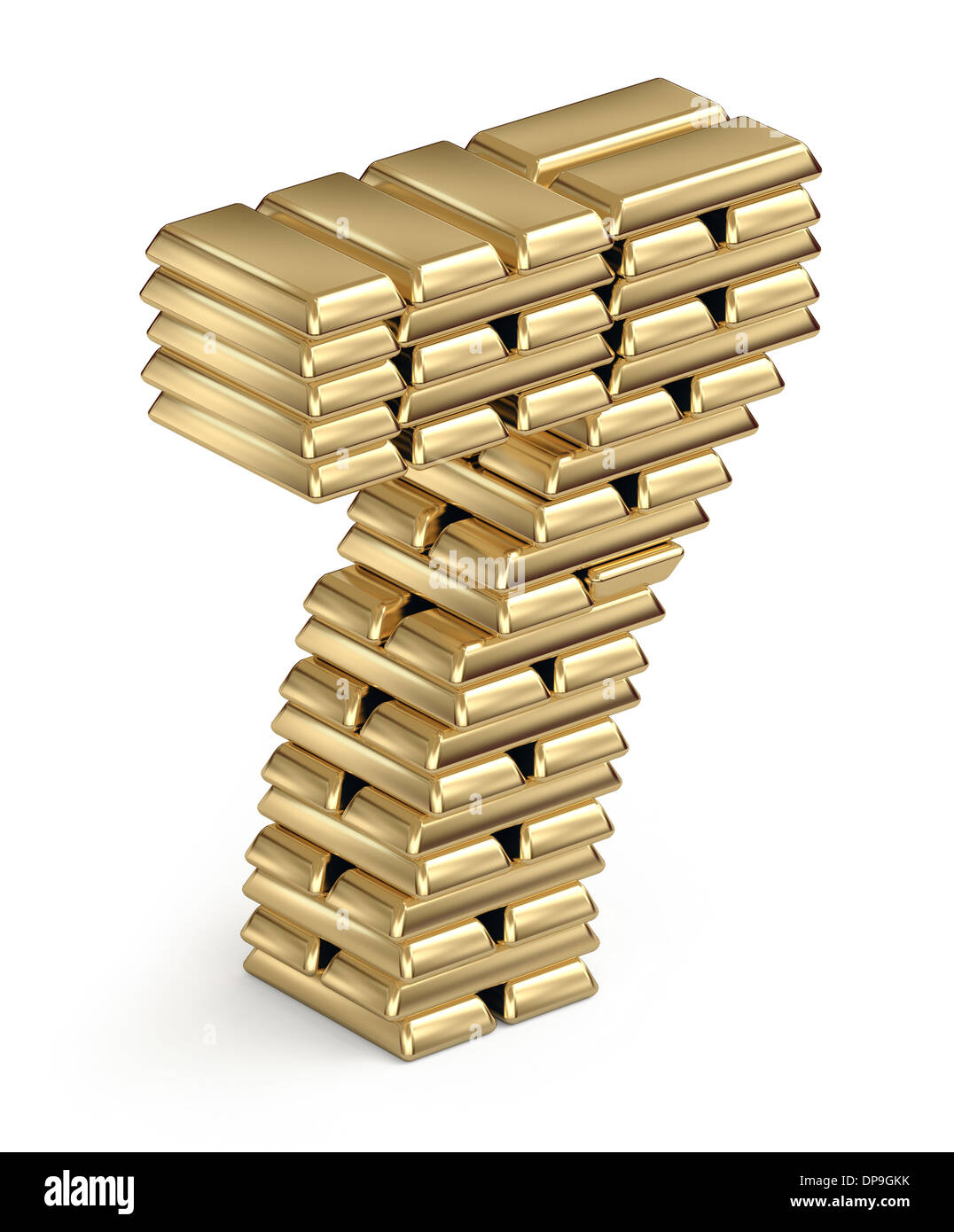 Stack of 7 gold bars hi-res stock photography and images - Alamy