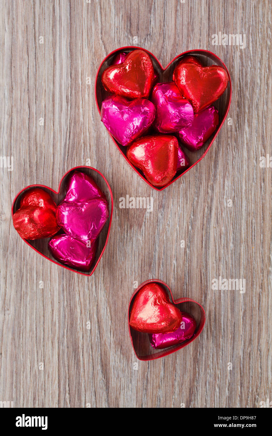 set of heart candies Stock Photo - Alamy