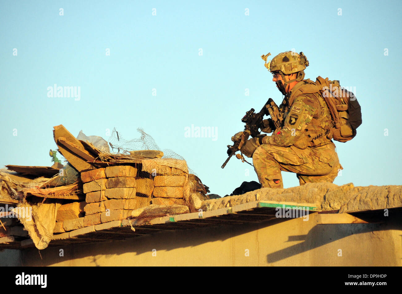 U.S. Soldier on patrol in the Khost province of Afghanistan Stock Photo ...