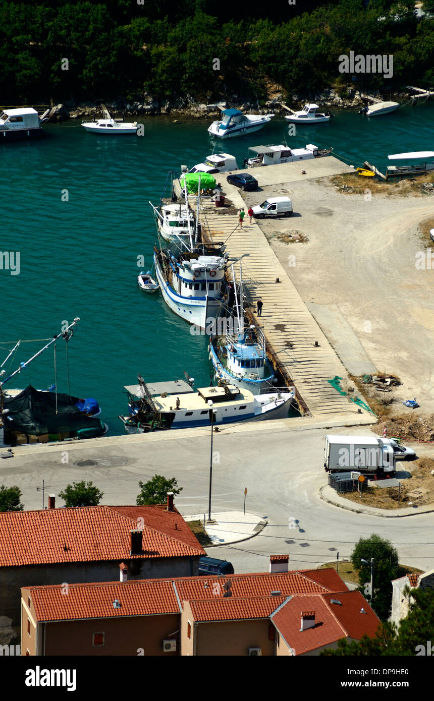 Plomin Luka harbor Istria Croatia Europe Stock Photo - Alamy