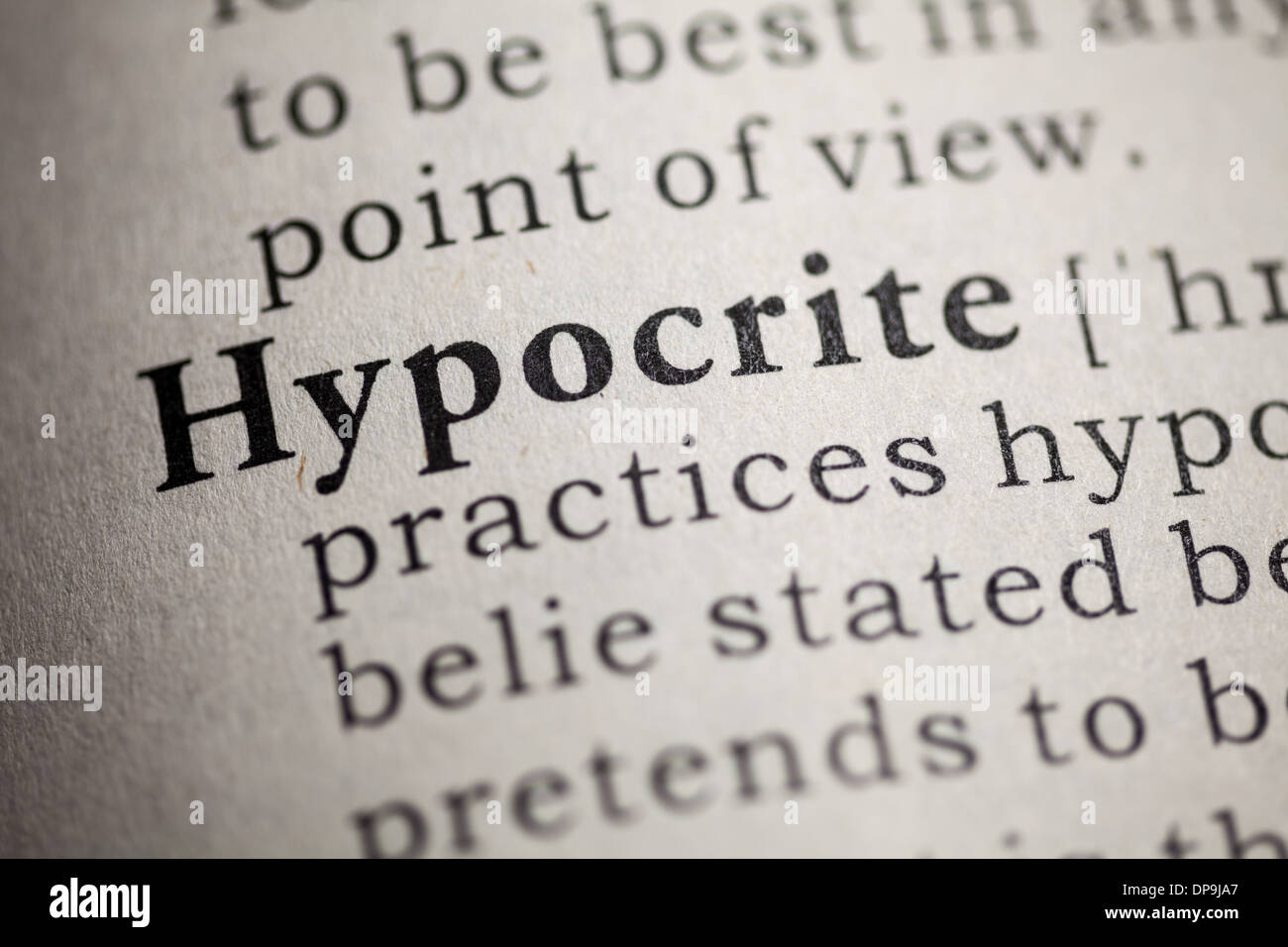 Hypocrite High Resolution Stock Photography and Images - Alamy